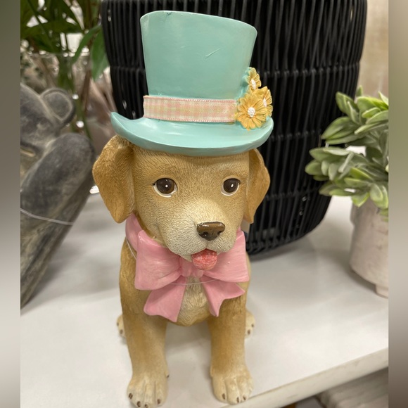 T.J.Maxx | Holiday | Easter Dog Puppy Lab Pink Bow Top Hat Holiday ...